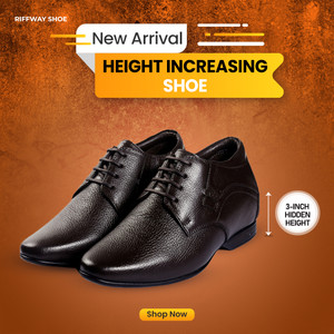 Cenvo 3 Inch Height increasing Formal Leather Derby Shoes for all ...