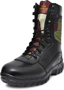 Para Commando Combat U Design Army Boots Genuine Leather Lace Up For ...