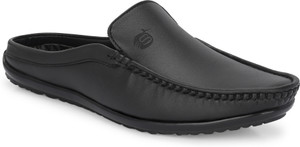 Stylelure Synthetic Leather Black Formal Mule/Clogs Office Shoes Slip ...