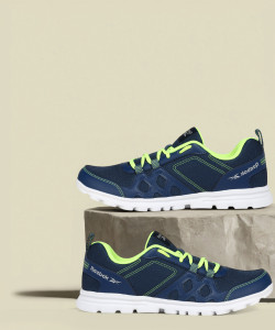 REEBOK RUN FUSION XTREME WASHED BLUE NEON YEL Running Shoes For Men ...
