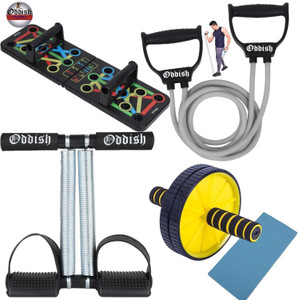 Oddish 12 inch Tummy Trimmer and pushup bar, Toning tube with abdominal ...