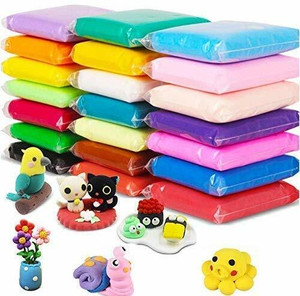 ARBTOYS Wonderful 12 Colors Air Dry Clay & Free Cartoon Sticker Super ...