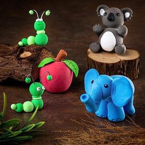 kettoby Air Dry Clay, Soft Clay, Art Crafts, Bouncing Clay 12 pcs for ...