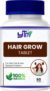 YTM Hair Grow Tablet Control Hair Fall, Grow faster hair vitamin- 60 ...