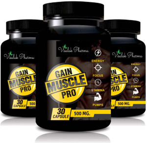 visalak pharma Gain Muscle Pro for Fast Weight & Muscle Gain(pack-3 ...