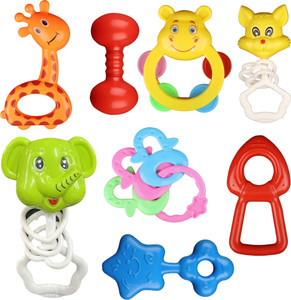 Colorful Attractive Rattle for New Born Baby NonToxic Grab & Shake ...