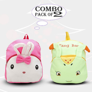 ARN School Bag Kongi Rabbit & Tang Bao Cartoon Baby Boys/Girls Plush ...