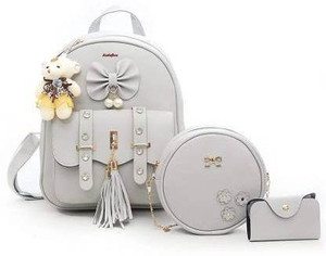 Small 15 L Backpack Stylish Cute Mini 3PCS Combo Set Backpack For Girls ...