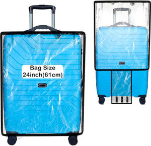 lisahub Transparent PVC Suitcase Cover / Trolley Bag Cover Transparent ...
