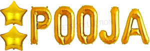 Flipkart.com | Shilpveda Solid POOJA Name Letters foil Balloon names ...