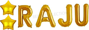 Flipkart.com | Shilpveda Solid RAJU Name Letters foil Balloon names ...