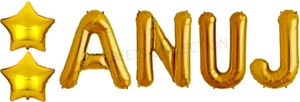 Flipkart.com | Shilpveda Solid ANUJ Name Letters foil Balloon names ...