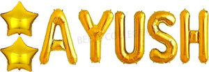 Flipkart.com | Shilpveda Solid AYUSH Name Letters foil Balloon names ...