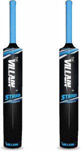 THE VILLAIN Cricket Full Size Bat Plastic Bat Pack Of 2 for Tennis Ball ...
