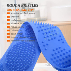 Shreejee Double Sided Silicone Body Bath Belt/Exfoliating Shower ...