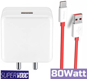 80 W Supervooc Charger with Type C Cable 6 A Mobile Charger with ...