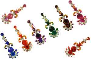 Ecozias long designer bindi pack of 1. FOREHEAD Multicolor Bindis Price ...