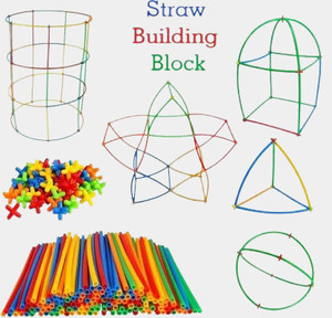 Mayne STEM Explorers: Educational 100pc Straw Building Blocks for Kids ...
