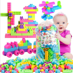 ARIZON DIY Plastic Building Blocks for Kids 50+ pcs - DIY Plastic ...