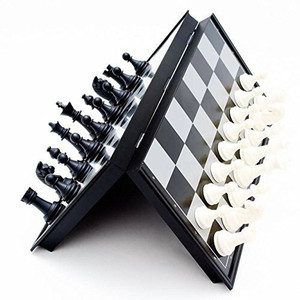 Mynxe Magnetic Chess Set with Folding Board for Kids and Adults 5 cm ...