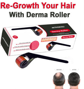 Aktivemusli Derma Roller for Men | For Scalp & Beard | 540 Micro 0.5mm ...