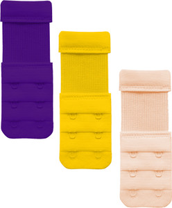 FIMS Women Elasten Bra Extender 2 Hooks 3 Rows Pack of 3 Hook Extender ...