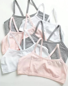 Texelllo Pack of 6 Girls Everyday Non Padded Cotton beginner Bra ...