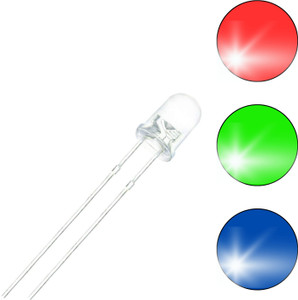 Universal Hub 50pcs 5mm RGB multicolor FAST flashing automatic color ...