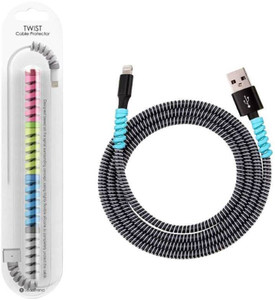 DECRONICS Spiral Cable Protector 1.5 Meter AND Twist Data Cable Saver 4 ...