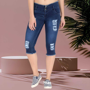 German Club Women Denim Capri - Buy German Club Women Denim Capri ...