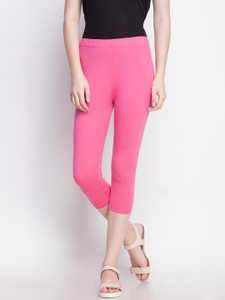 Dollar Missy Four-Way Stretchable Mid Calf Length Women Pink Capri ...