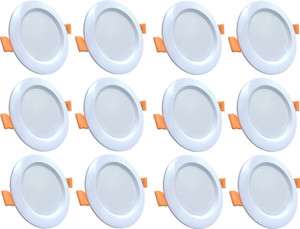 VEDRID Razer 10W LED Round Crown Conceal Down Light (Pack of 12 ...