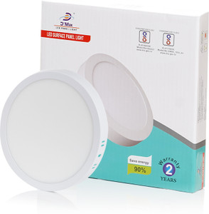 D'Mak 18 Watt LED Warm-White Round Surface Panel Lights (Pack of 1 ...