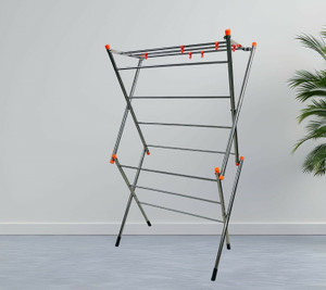 Dervino Steel Floor Cloth Dryer Stand Zig-Zag heavy duty rust proof ...