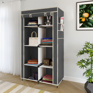 CONTINENTAL portable Almirah Foldable closet for Clothes 12 Shelves , 1 ...