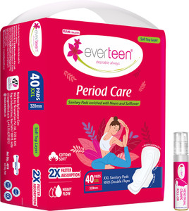 everteen combo 40 XXL Soft Period Care & Menstrual Cramps Roll-On(5ml ...