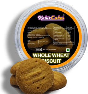 KABIRCAKES Whole Wheat Cookies High Fiber Biscuit 250g Cookies Biscuit ...
