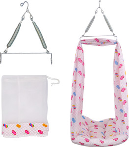 Toytoria Cotton 0-5 Months BabySwing Cradle julla thottil uyyala With ...