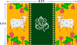 HARSHAD CREATION 3D Digital Backdrop for Decoration 8F & 5F Altar Cloth ...