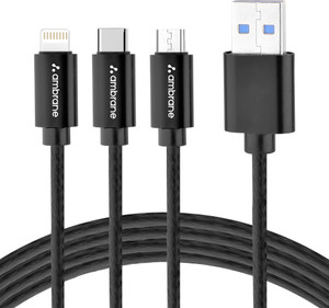 Ambrane USB Type C Cable 3 A 1.25 m Trio-11 - Ambrane : Flipkart.com