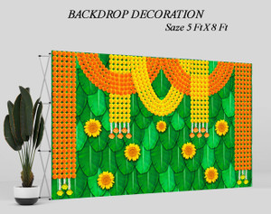 Ashu creation Backdrop for Decoration 8F & 5F Altar Cloth Price in ...
