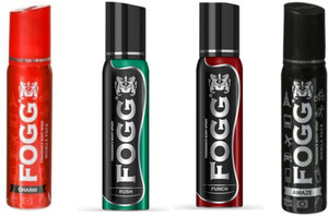 Buy FOGG charm rush punch & happy Mobile Pack Pocket Deo (25ml x 4) Eau ...