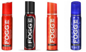 FOGG Charm 25 ML & Punch 25 & Happy 25 ML & Relish 25 ML Perfume Body ...