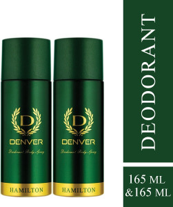DENVER Hamilton Deo Combo (Pack of 2) Deodorant Spray - For Men - Price ...