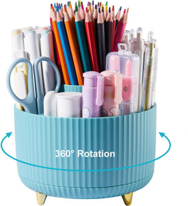 Flipkart.com | JIGSHTIAL 5 Compartments 360° Rotating Plastic Organizer ...