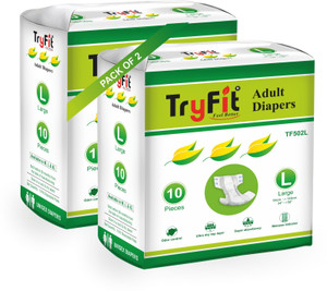 TryFit Adult Diaper|Super Absorbent With 10-Hour Leakage Protection ...