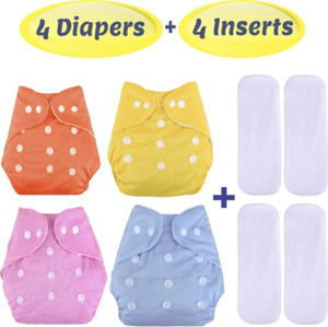 Jaydison Adjustable 100% Organic Cloth Button Diaper Reuse Nappy ...