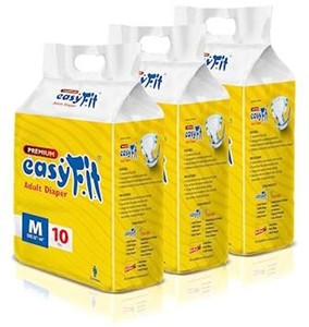 easyFit Adult Diapers (Medium, Count 30) |Diapers Tape Style |(Pack of ...
