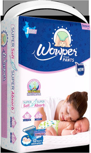 Wowper Pants Premium+ Pants Diapers - New Born (60 Pieces) - New Born ...