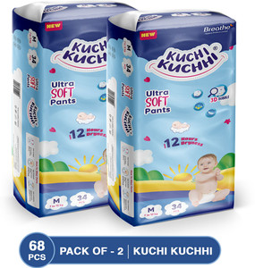 KUCHI KUCHHI Premium super soft baby diaper with a 3D bubble top (Pack ...